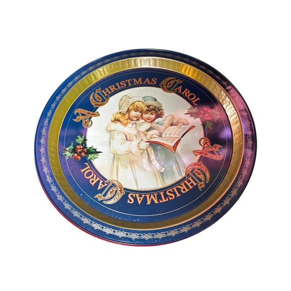 Holiday | Vintage Christmas Tray Lot Dickens A Christmas Carol Giftco ...